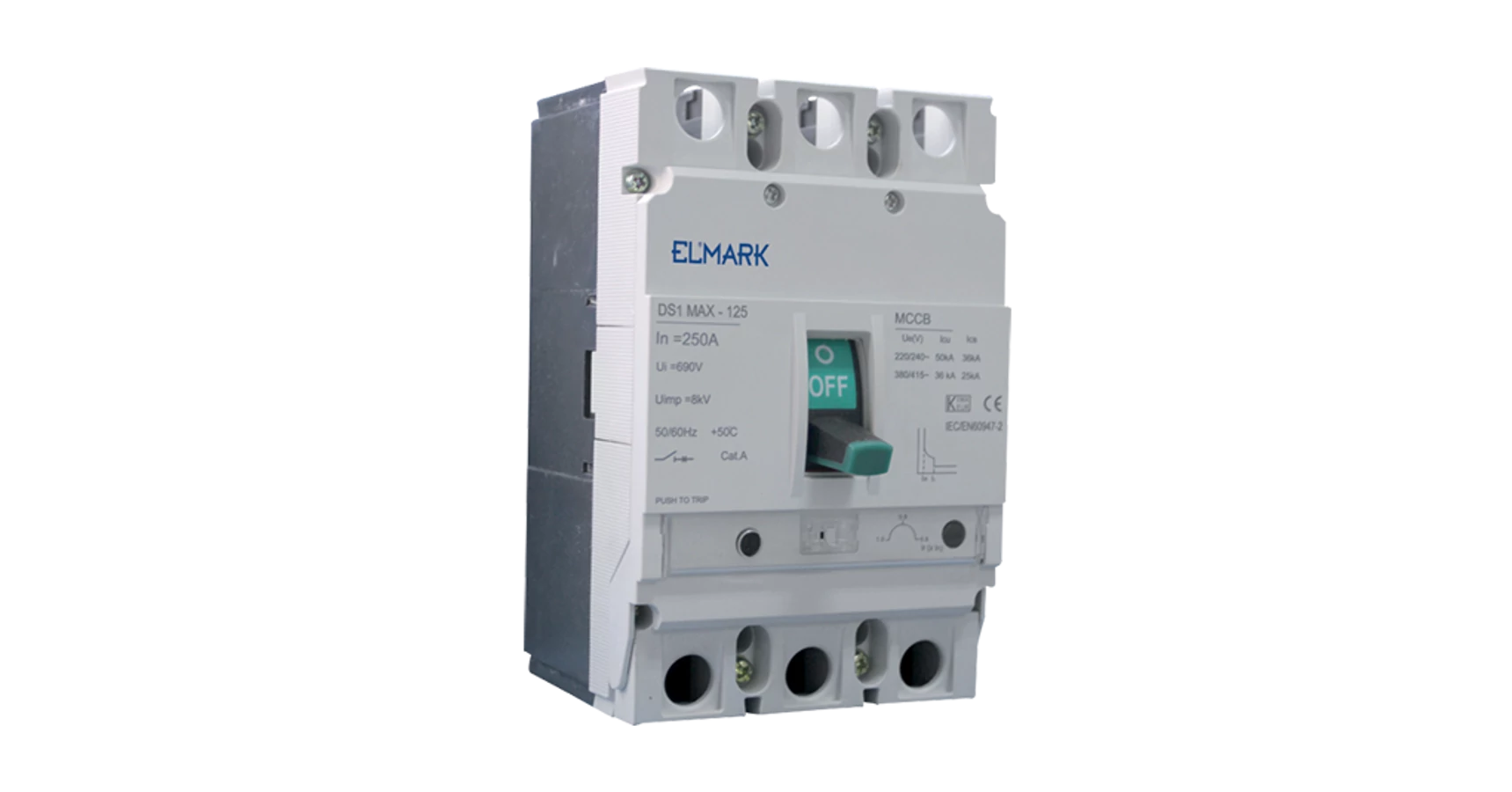 MCCB DS1 МАХ-630 3P 630A KOMPAKT MEGSZAKÍTÓ FESZ.CSÖKKENÉSI KIOLDÓ SZABÁLYOZHATÓ